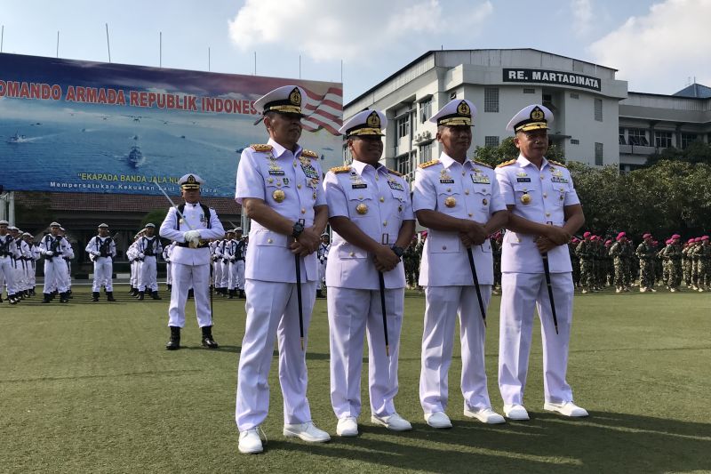 Pangkoarmada RI pimpin serah terima jabatan strategis Koarmada RI ...