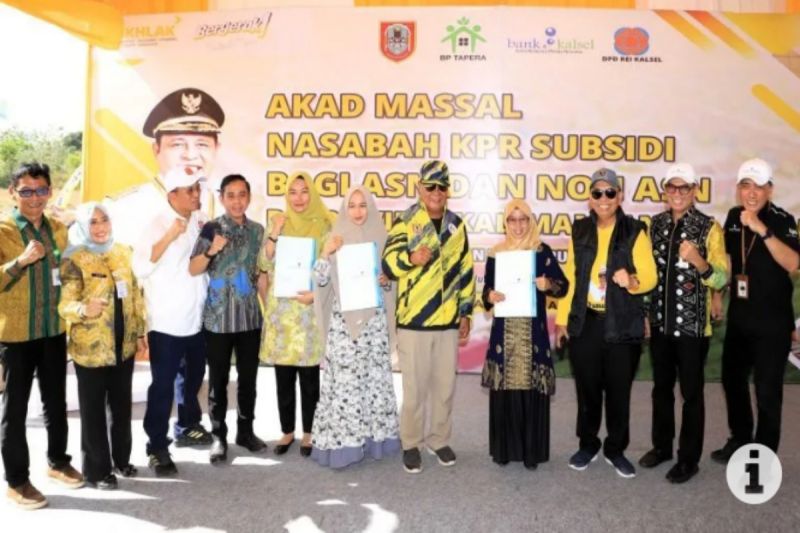 Bank Kalsel bersama pemprov gelar akad kredit massal 150 rumah - ANTARA News