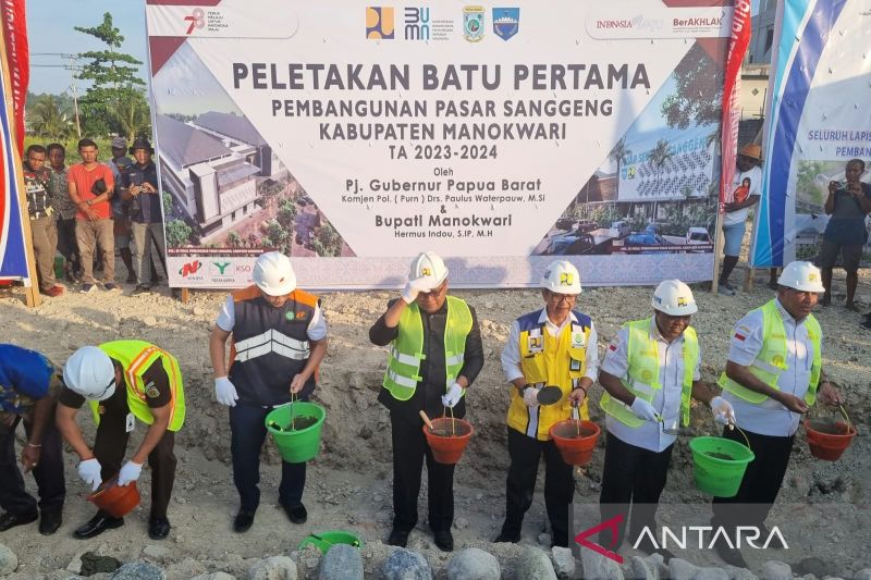Kementerian PUPR mulai pembangunan Pasar Sanggeng di Manokwari - ANTARA News Papua Tengah