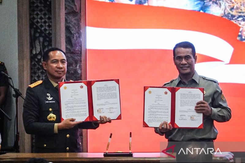 TNI dan Kementan teken MoU perkuat kerja sama bidang pertanian - ANTARA News