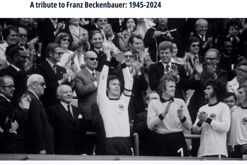 FIFA berduka atas wafatnya legenda sepak bola Jerman Franz Beckenbauer ...