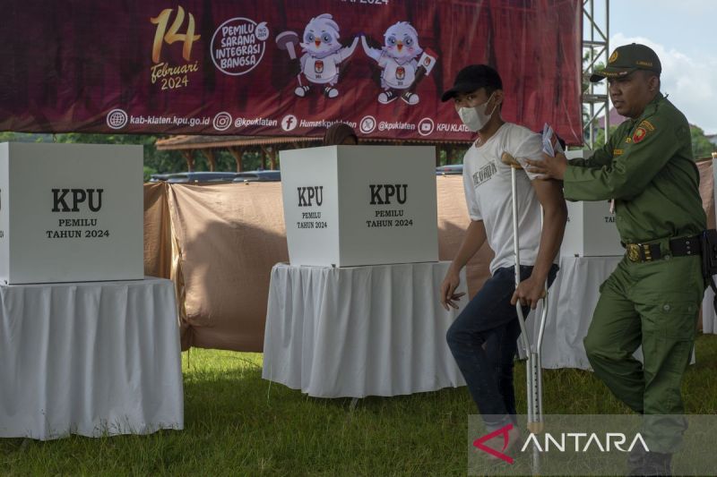Simulasi Pemungutan Suara Pemilu 2024 Foto Antara Jateng