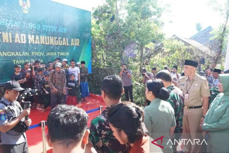TNI AD bantu pengeboran air bersih di Bangkalan - ANTARA News Jawa Timur