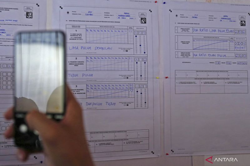 Hasil penghitungan suara di TPS capres cawapres - ANTARA News Hasil penghitungan suara di TPS capres cawapres - ANTARA News