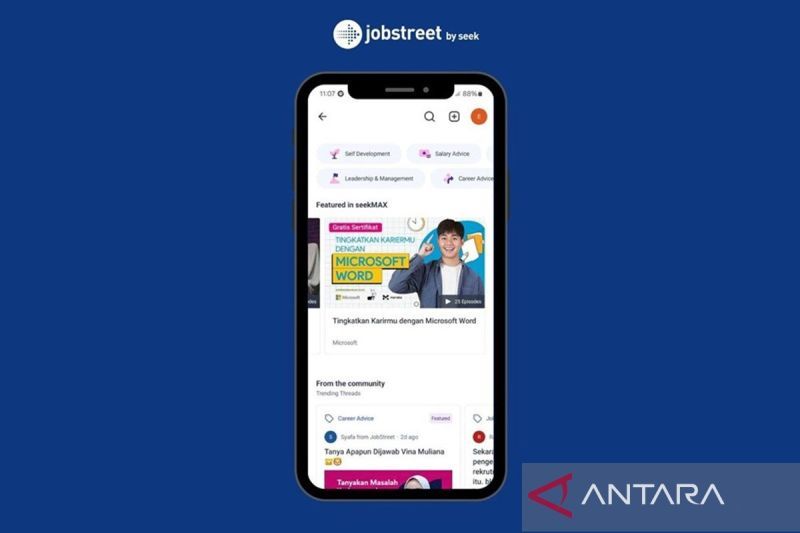Jobstreet-Microsoft rilis program ketrampilan bersertifikat di seekMAX - ANTARA News