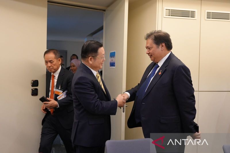 Menko Airlangga bertemu Sekjen ASEAN bahas OECD hingga DEFA - ANTARA News