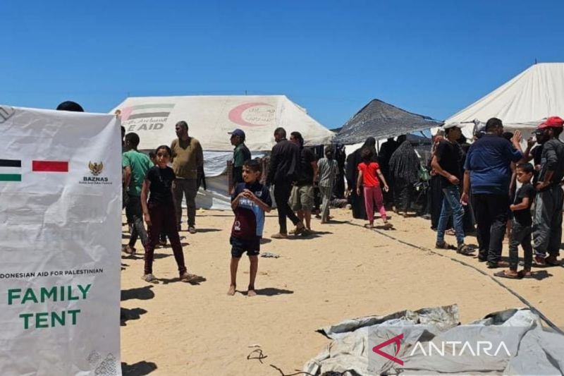 Baznas RI dirikan tenda darurat dan toilet umum untuk masyarakat Gaza ...