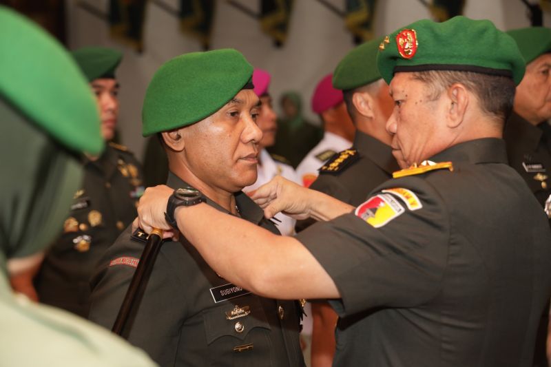 Pangdam pimpin serah terima lima pejabat utama Kodam V/Brawijaya - ANTARA News Jawa Timur