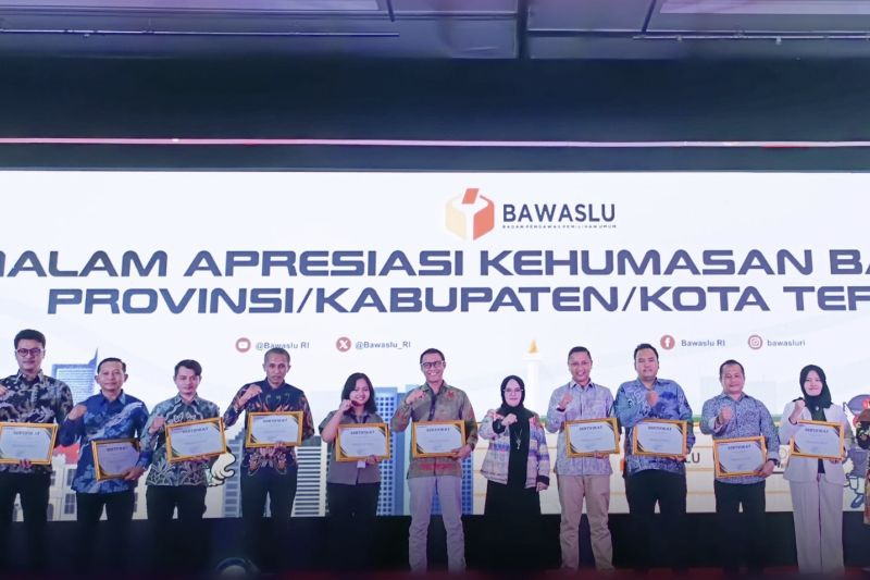 Bawaslu Lampung raih penghargaan kehumasan terbaik - ANTARA News