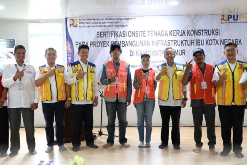Ditjen Bina Konstruksi fasilitasi sertifikasi "onsite" TKK di IKN - ANTARA News