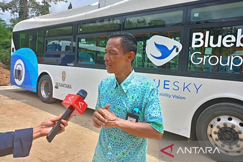 Armada bus listrik siap antar tamu VIP di IKN saat HUT Ke-79 RI - ANTARA News