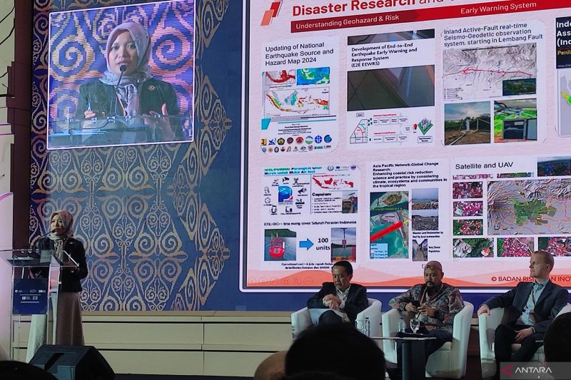 BRIN launches digital disaster risk map design - ANTARA News