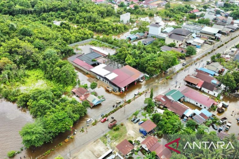 BNPB cepat tangani bencana banjir yang rendam 32 desa di Murung Raya ...