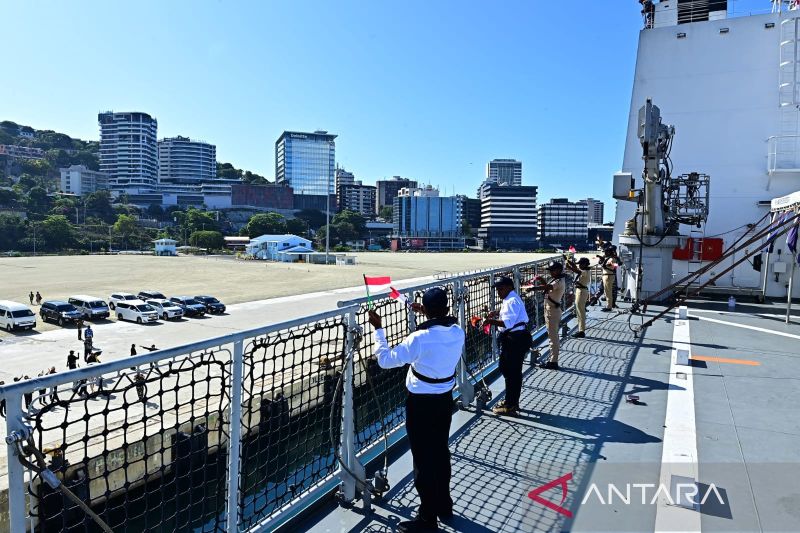 KRI WSH-991 pulang ke Tanah Air setelah rampungkan misi di PNG - ANTARA ...