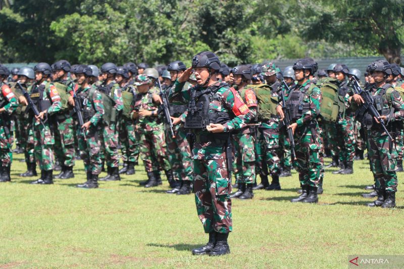 TNI gelar latihan antar kecabangan guna asah kemampuan tempur prajurit ...