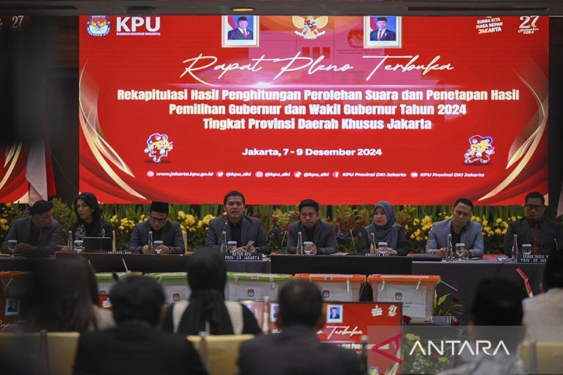 KPU tetapkan hasil rekapitulasi suara Pilkada Jakarta pada Minggu - ANTARA News