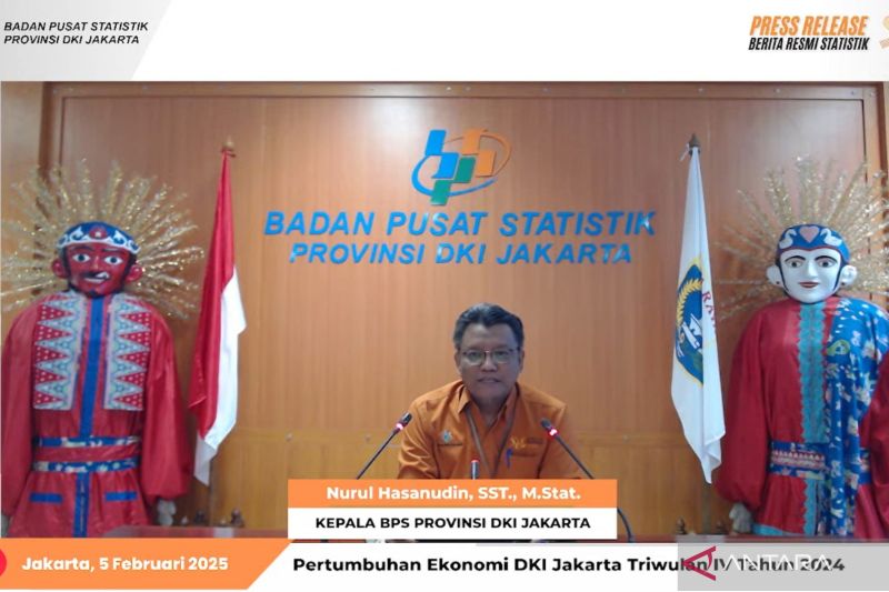 BPS DKI catat ekonomi Jakarta tumbuh 4,90 persen pada 2024 - ANTARA News