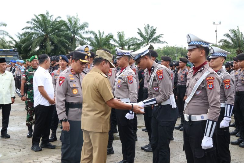 Polda Kaltara Apel Gelar Pasukan Operasi Ketupat Kayan 2025 Dalam Rangka Pengamanan Idul Fitri ...