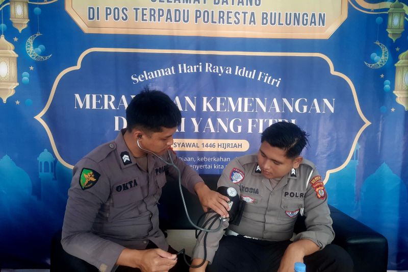 Dokkes Polda Kaltara Periksa Kesehatan Personel Operasi Ketupat Kayan 2025 - ANTARA News Kaltara