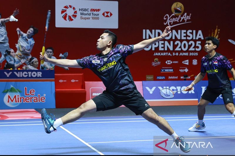 Indonesia Open 2025 - Sabar/Reza susul Fajar/Rian ke semifinal - ANTARA News Kalimantan Selatan