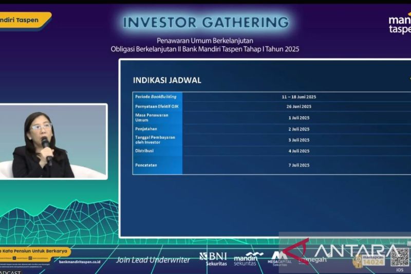 Mandiri Taspen terbitkan obligasi berkelanjutan senilai Rp1,5 triliun ...