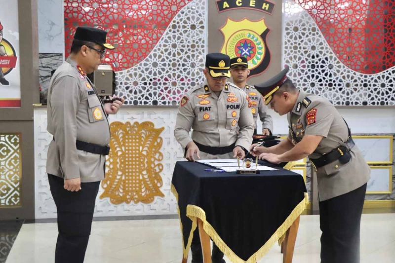 Kapolda Aceh pimpin sertijab empat pejabat utama dan dua Kapolres - ANTARA News