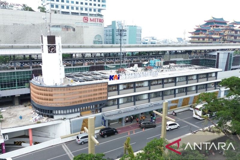 KAI Sumut gunakan PLTS di Stasiun Medan dukung energi hijau - ANTARA News