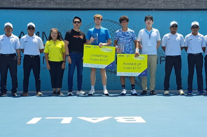 Petenis Inggris Max Basing juarai ITF M25 Bali 2025 seri VI - ANTARA News