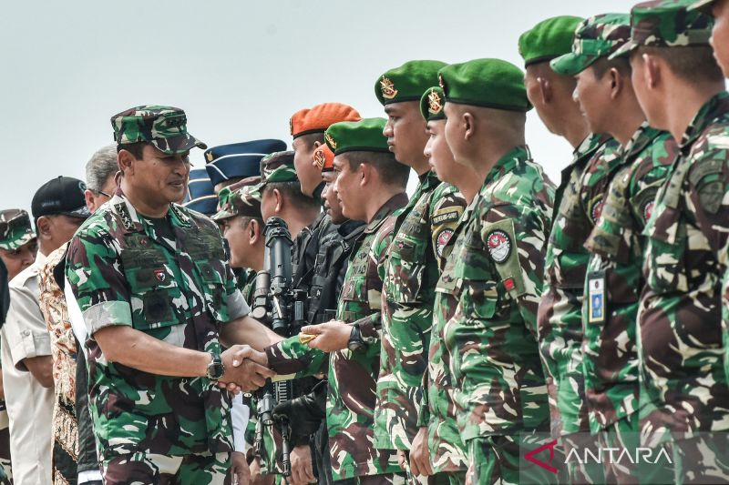 Satgas Garuda Merah Putih II kembali ke Indonesia usai misi airdrop ...