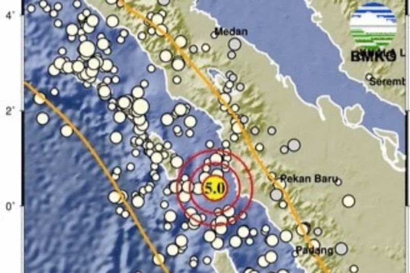 Info gempa hari ini: Nias Selatan diguncang gempa magnitudo 5,0 - ANTARA News Bangka Belitung