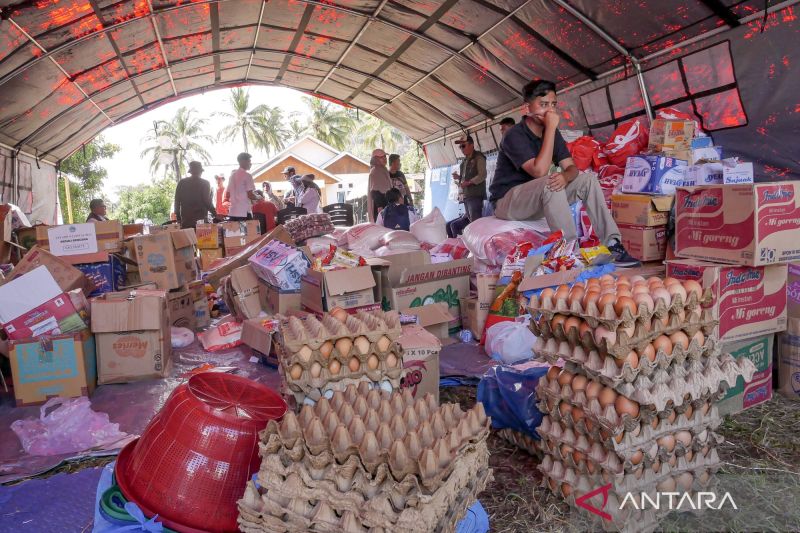 Govt sends 100 tons of logistics daily for Sumatra flood-hit residents ...