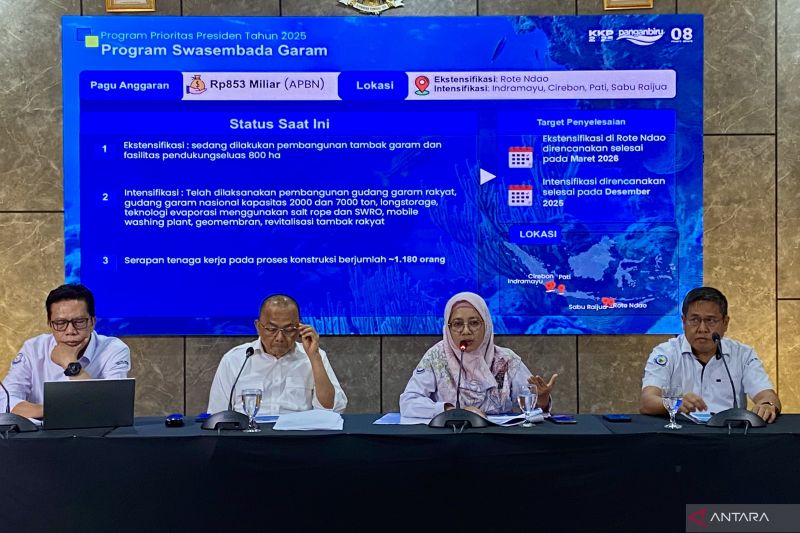 KKP catat produksi garam nasional 2025 capai 1 juta ton - ANTARA News
