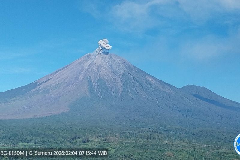 Mount Semeru erupts seven times in three hours in East Java - ANTARA News