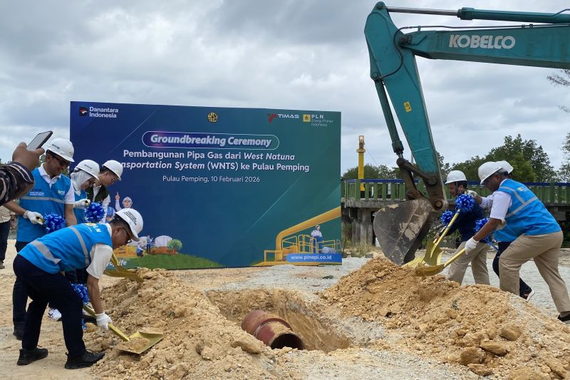 Pipa gas WNTS Pulau Pemping Batam resmi masuk tahap konstruksi - ANTARA ...