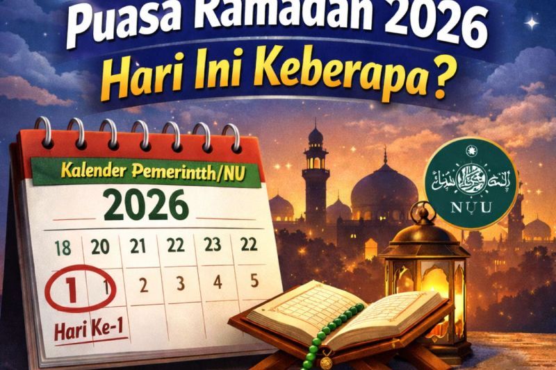 Hari ini puasa keberapa? Cek kalender Ramadhan 2026 versi pemerintah/NU ...