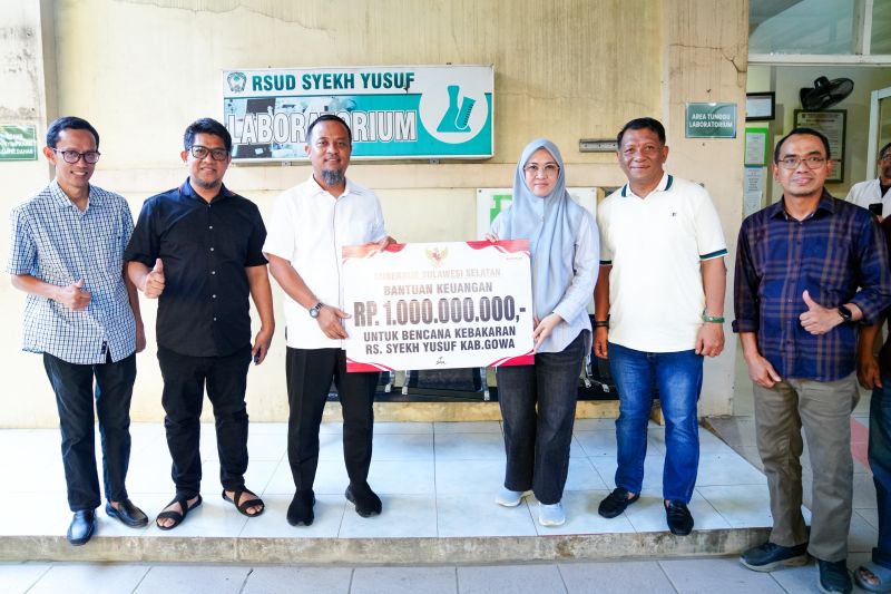 Setelah terbakar, RSUD Syekh Yusuf Gowa dapat bantuan Rp1M - ANTARA ...