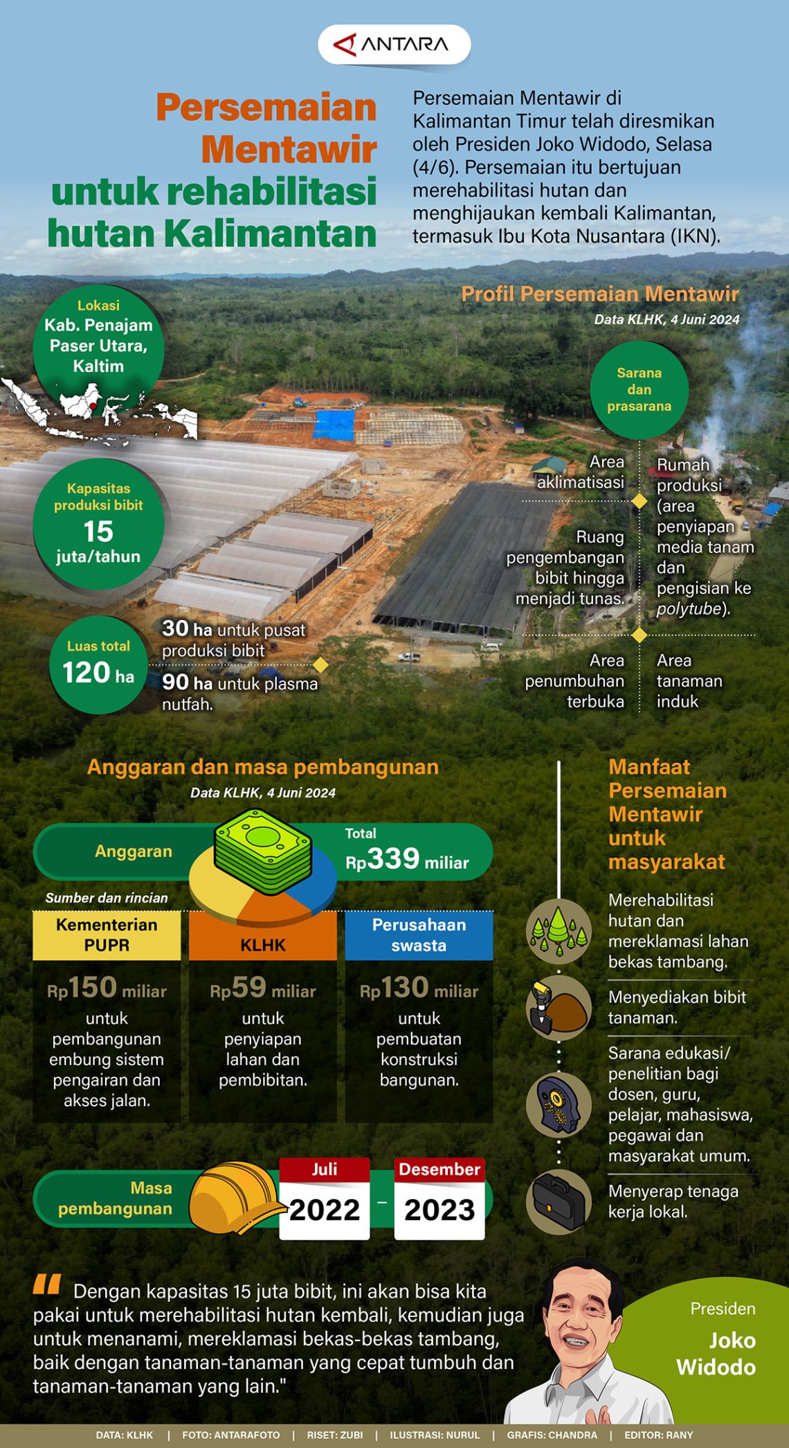 Persemaian Mentawir untuk rehabilitasi hutan Kalimantan - Infografik ...